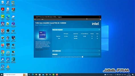 Know About Your Intel Processor Using Intel Processor Identification Utility Youtube