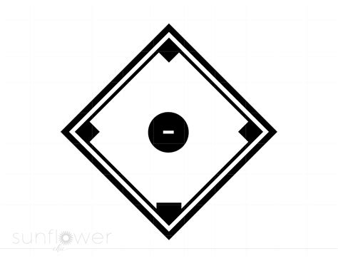 Baseball Diamond Svg Clipart Baseball Diamond Cut File Baseball