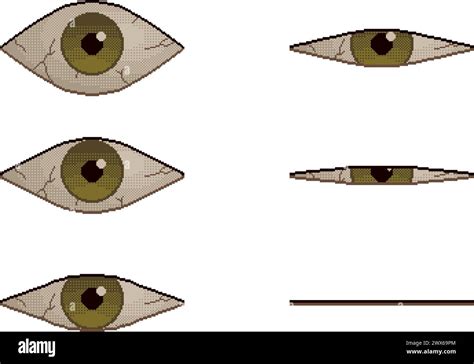Closed Eyes Pixel Art