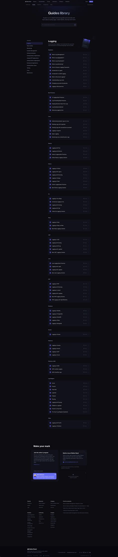 Better Stack Website Design Lapa Ninja