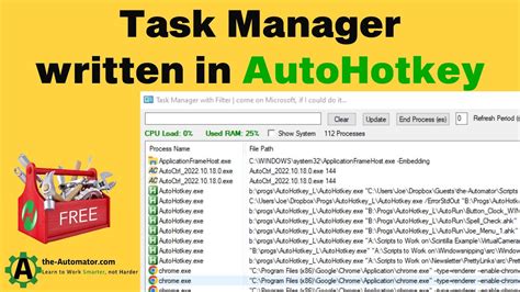🅰mazing autohotkey task manager youtube
