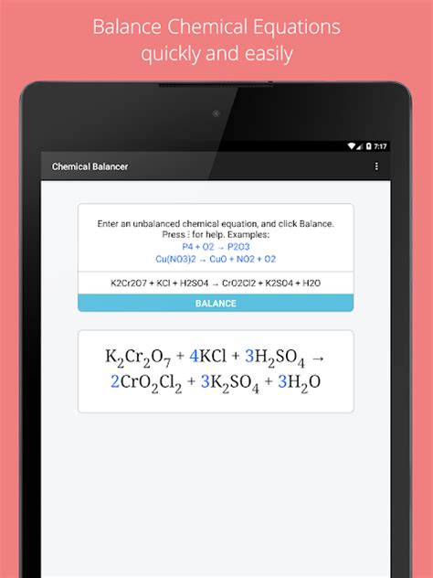 Chemical Balancer Chemical Equation Balancer Apk For Android Download