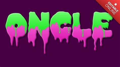 Oncle Monster Text Effect Generator