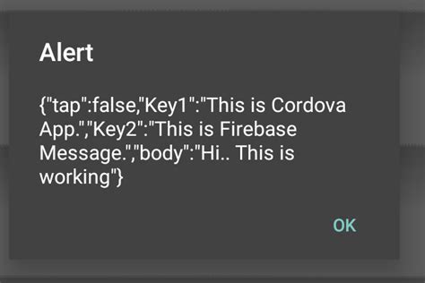 Push Notification Using Cordova And Firebase Cloud Messaging