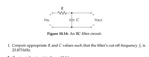 Solved Figure 1014 An Rc Filter Circuit 1 Compute Solved Figure 1014 An Rc Filter Circuit 1 Compute