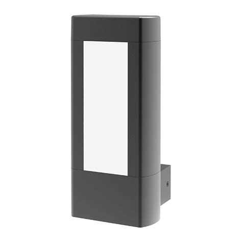 10w Rectangular Led Wall Light With Opal Lens Ip54