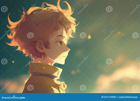 Drawn Little Prince Generative Ai Stock Illustration Illustration Of