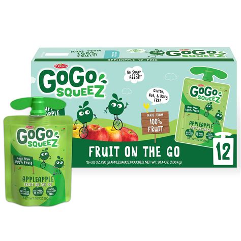 Vegetarian Gogo Squeez Applesauce And Fruit Puree Apple Apple Snack