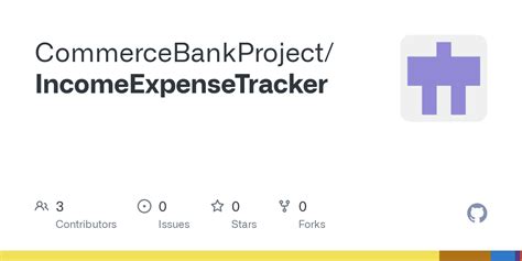 GitHub CommerceBankProject IncomeExpenseTracker