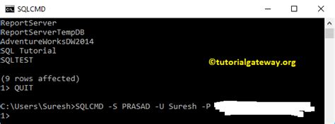 Connect To Sql Server Using Sqlcmd Utility