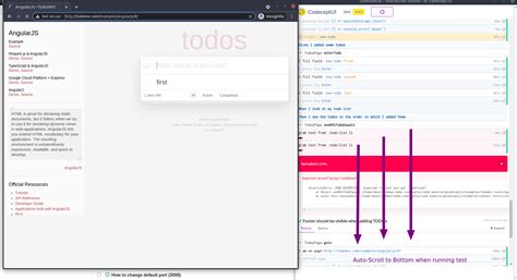 Autoscroll To End When Running Tests Issue 106 Codeceptjs Ui GitHub