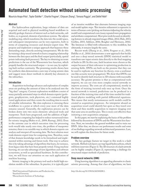 pdf automated fault detection without seismic processingpeople csail