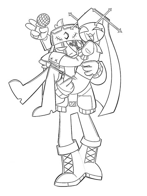 Friday Night Funkin Coloring Pages