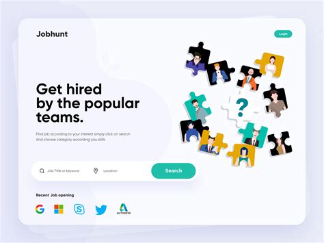 Job Portal Landing Page Ux Ui Design By Ghulam Rasool 🚀 For Cuberto On Dribbble