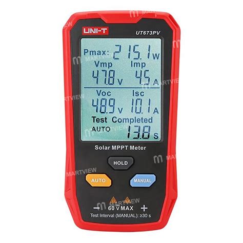 Uni T Ut673pv Solar Mppt Meter Photovoltaic Maximum Power Tester Martview