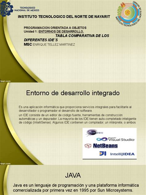 Java Pdf Entorno De Desarrollo Integrado Java Lenguaje De