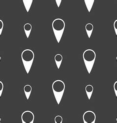 Map Pointer Icon Gps Location Symbol Seamless Vector Image
