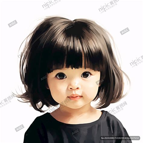 Ai创作图小女孩头像插画 手绘女宝头像 原创手绘小女孩 儿童q版人像 小女孩q版 原创卡通小女孩 大眼睛小女孩 短发女孩手绘头像 可爱娃娃头 手绘女宝宝 插画头像 手绘小孩 可爱女孩人物定制