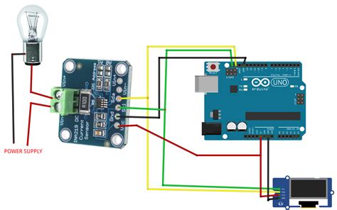 Ina219 Dc Current Sensor Using Visuino And Arduino Visuino Visual Development For Arduino