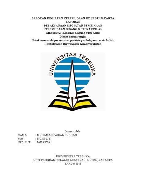 Format Laporan Ut 1 Testing Pdf