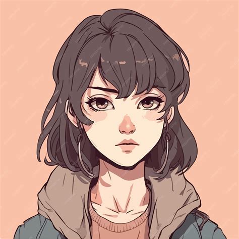 Premium Vector Young Cute Girl Anime Style Character Vector