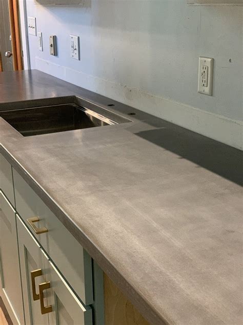 Portfolio — Modern Concrete Cabinet Colors With Concrete Countertops