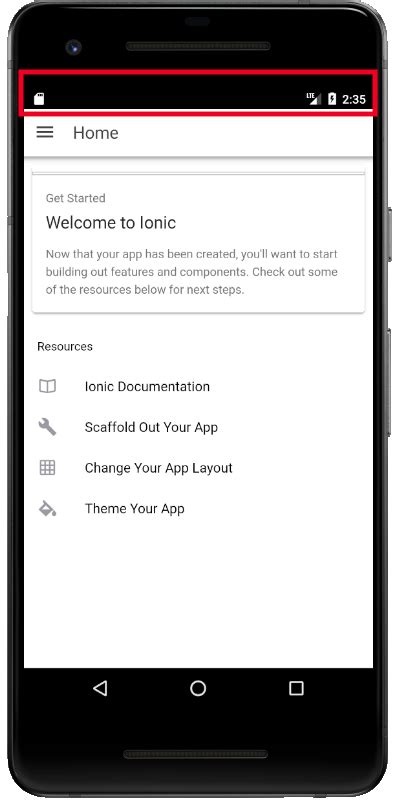 Rc The Status Bar Renders As Black Text On A Black Background For Android Versions