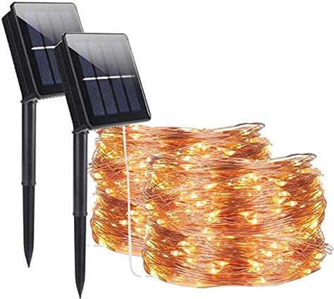 16mx2 Pack Solar String Lights Outdooraled Light 32m 320 Leds