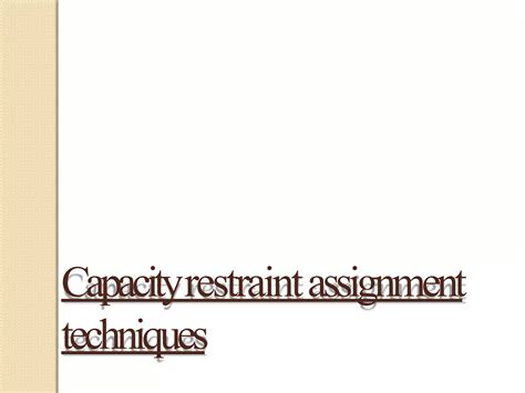 Methods Of Route Assignment Pptx