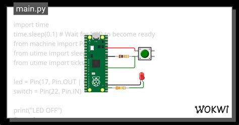 ButtonLED Wokwi ESP32 STM32 Arduino Simulator