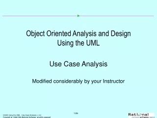 PPT - Object Oriented Analysis and Design Using the UML PowerPoint Presentation - ID:9427906