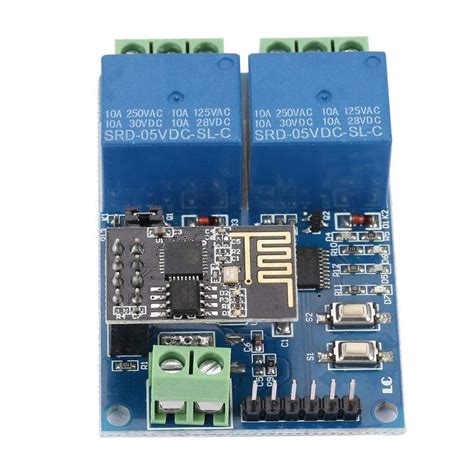 Módulo Rele Wifi 2 Canais Esp8266 C Esp01 Circuito Facil Componentes