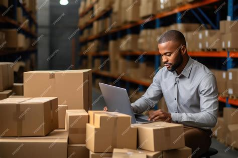 Premium Photo Ecommerce Efficiency Barcode Scanning And Packing