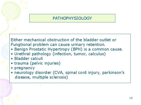 Dysfunctional Voiding Patterns Urinary Incontinence Urinary Retention Bph