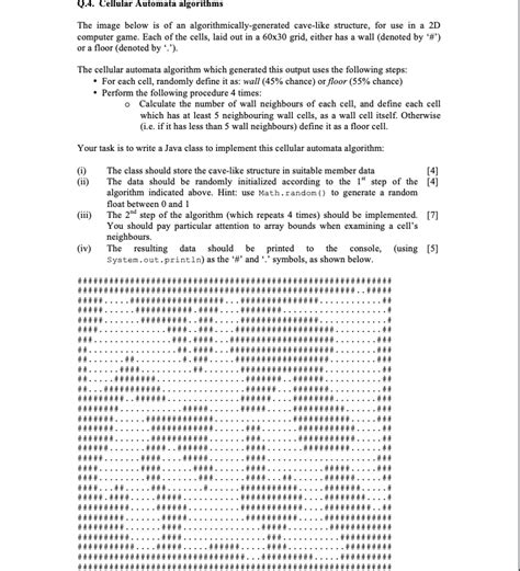 Q4 Cellular Automata Algorithms Image Algorithmically Generated Cave