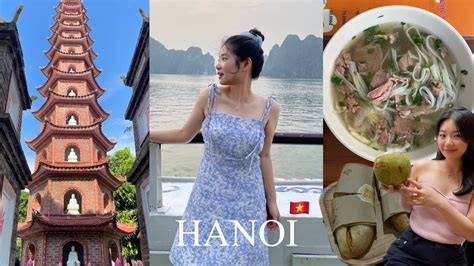 하노이 Vlog 🇻🇳 실패 없는 호텔 마사지샵 추천 태풍 후 하롱베이 크루즈 투어🛳️ 쌀국수 맛집 반미 25 콩카페 호안끼엠 호수 쩐구옥 사원 성 요셉 성당