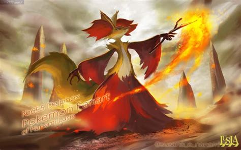 Pokemon Delphox By Lusiananami On Deviantart