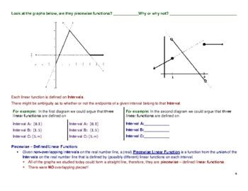 Module Lesson Graphing Stories Graphs Of Piecewise Linear Functions Notes