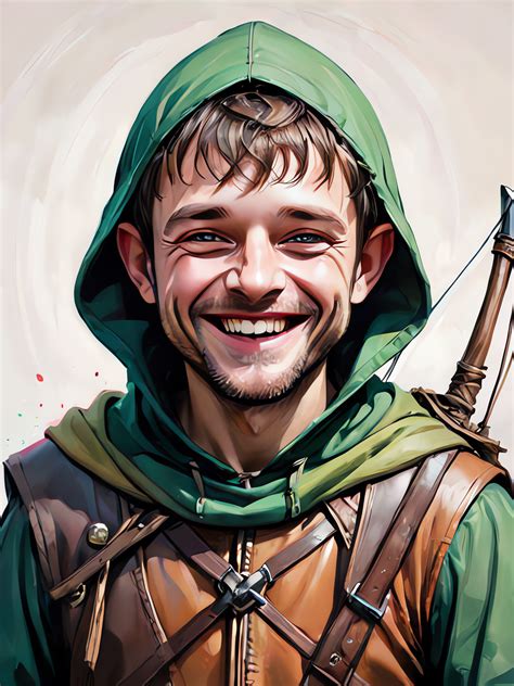 Download Ai Generated Robin Hood Archer Royalty Free Stock