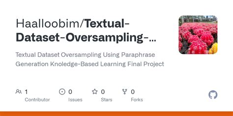 Textual Dataset Oversampling Using Paraphrase Generationrsbp