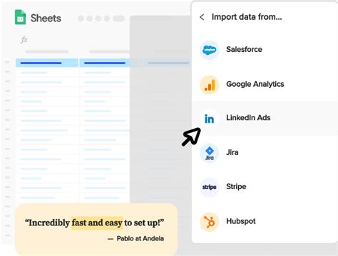 Connect LinkedIn Ads To Google Sheets In 1 Minute