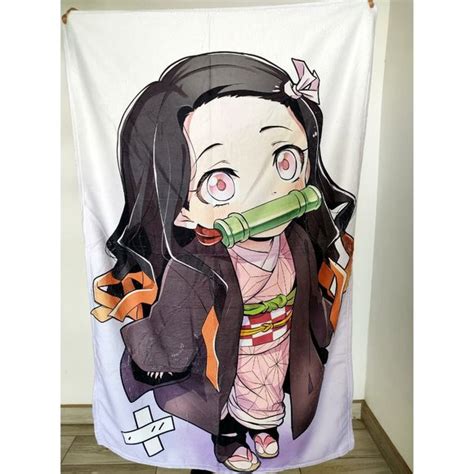Sugoi Bath New Demon Slayer Nezuko Chibi Kawaii Lightweight Bath Or Beach Towel Poshmark