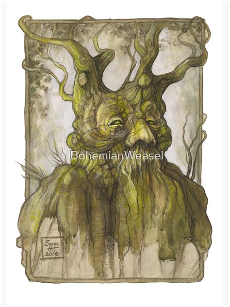 Treebeard Art Print For Sale By Bohemianweasel Redbubble
