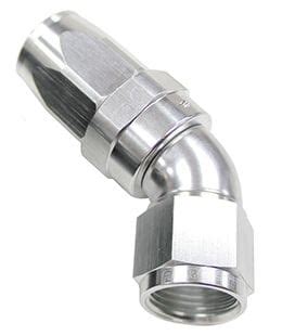 Aeroflow 150 Series Taper One Piece Full Flow Swivel 45° Hose End 20a