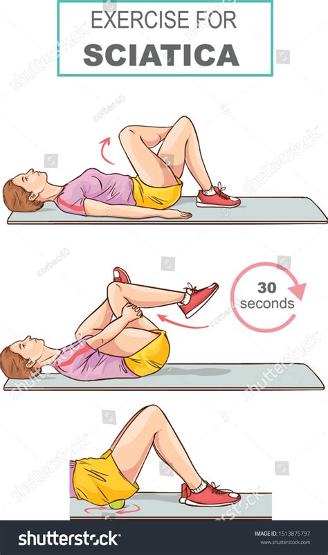 Sciatica Exercise Over 49 Royalty Free Licensable Stock Vectors