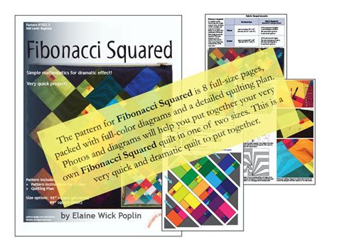 Fibonacci Squared Pattern Pdf Download Etsy