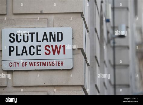 Great Scotland Yard London Uk 18th September 2014 The Site Of The