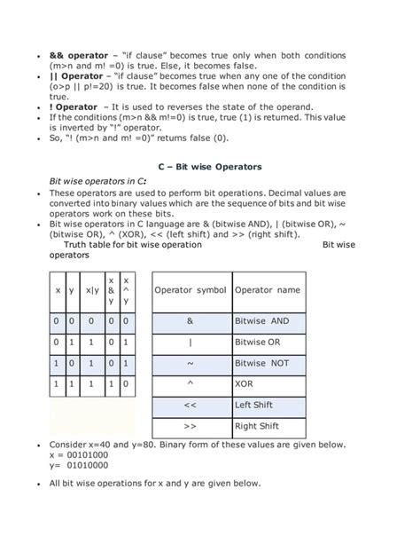 C Operators And Expressions Docx
