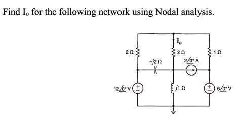 Solved Find I For The Following Network Using Nodal Chegg
