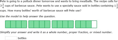 IXL Divide Fractions And Mixed Numbers Using Models Word Problems Th Grade Math